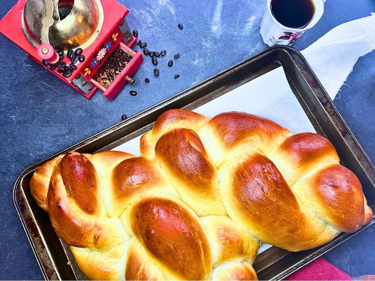 Finnish Pulla Bread || Braided Cardamom Bread - Flour and Filigree