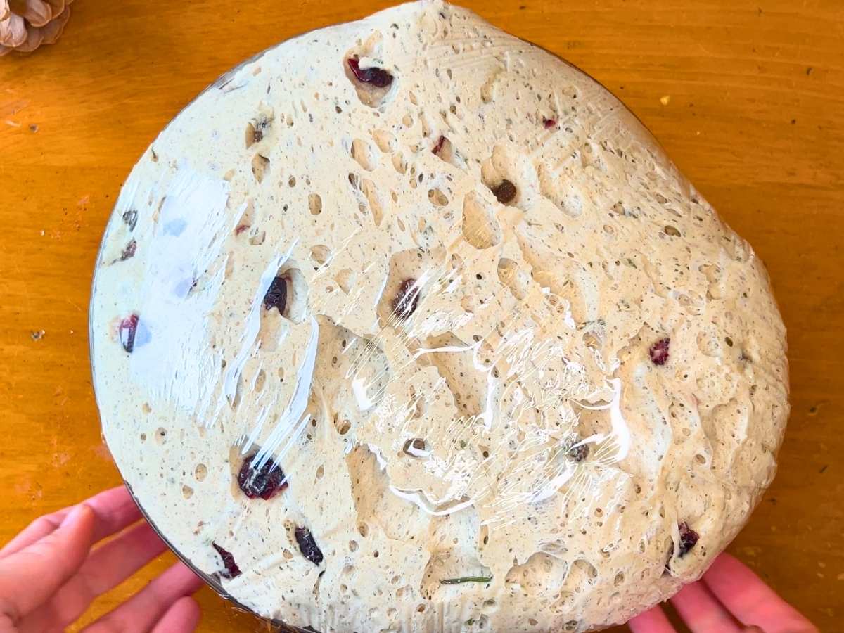 From-Scratch Herb Stuffing Bread for crockpot stuffing - Flour and Filigree