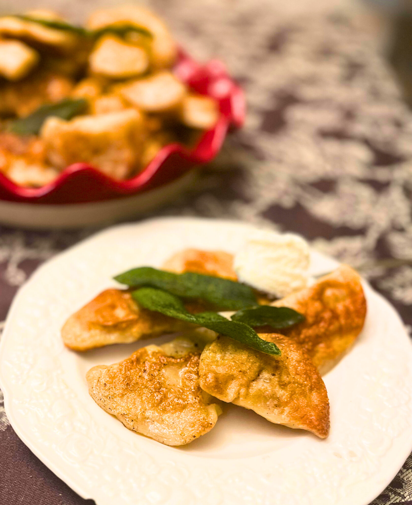 From Scratch Pierogies - Flour and Filigree