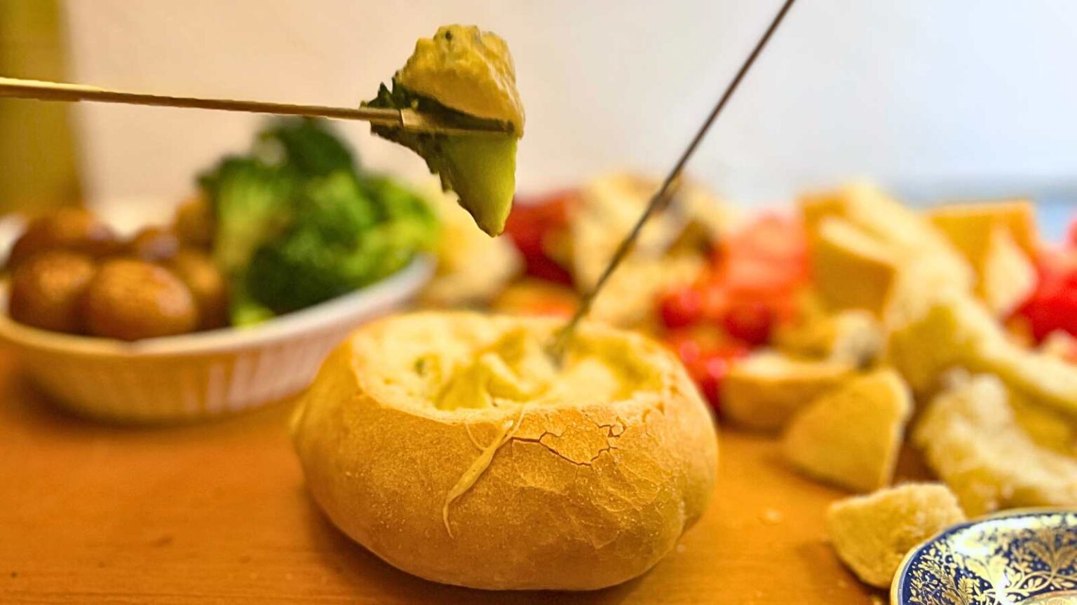 How to make a Classic Swiss Cheese Fondue - Flour and Filigree