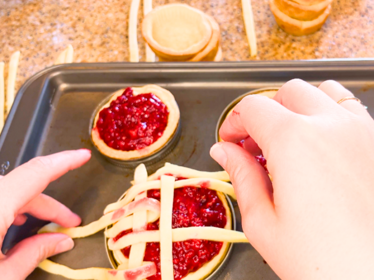 The Best Old-Fashioned Raspberry Mini Tarts - Flour and Filigree