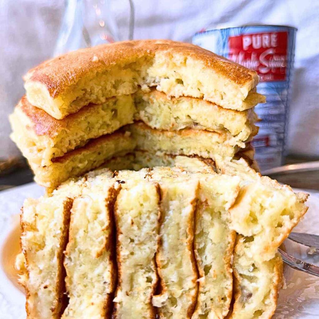 Extra Fluffy Banana Pancakes - Flour and Filigree