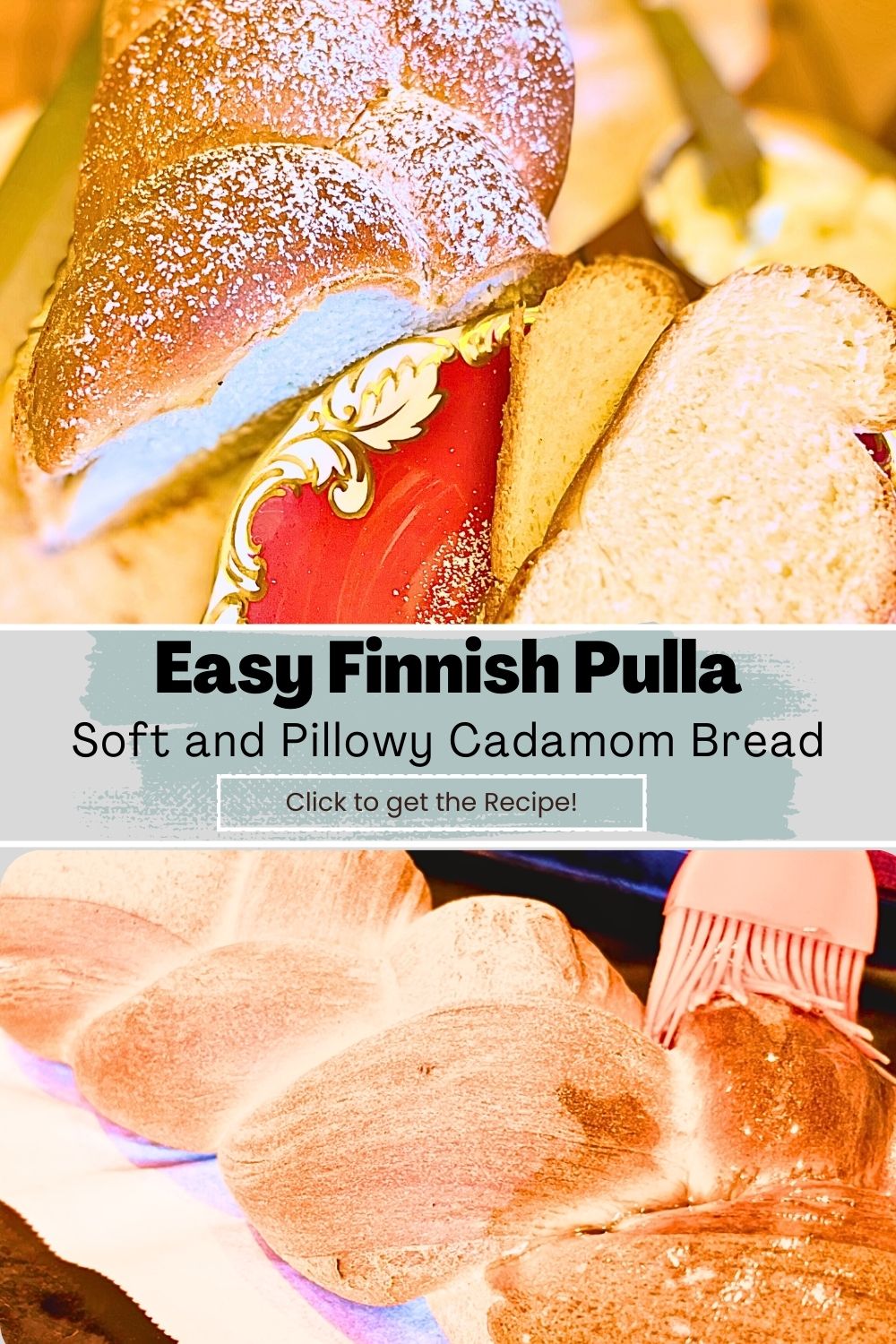 Finnish Pulla Bread || Braided Cardamom Bread - Flour and Filigree