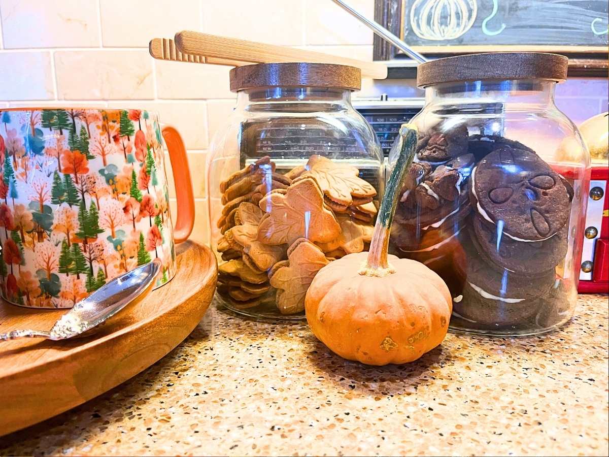 Fun and Festive Small Space Fall Coffee Bar - Flour and Filigree
