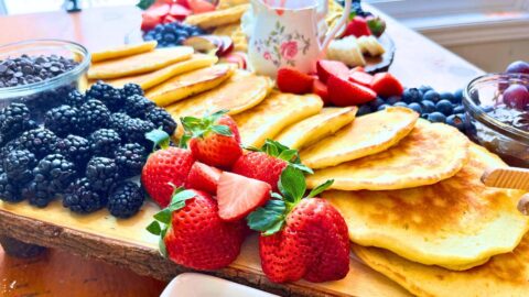 Easy Pancake Breakfast Board - Flour and Filigree