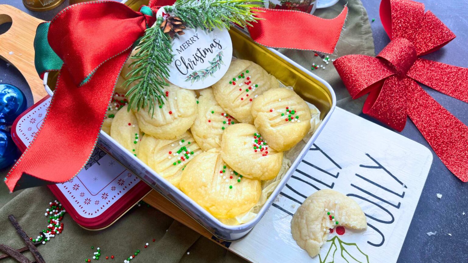 The Best Whipped Shortbread Cookies Ever! || Easy Holiday Cookie Recipe ...
