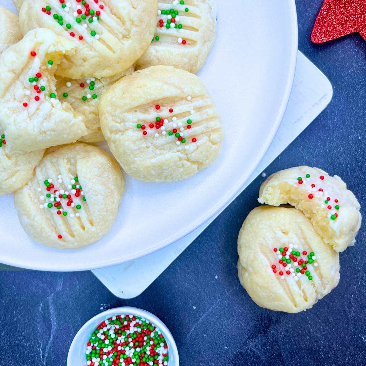 The Best Whipped Shortbread Cookies Ever! || Easy Holiday Cookie Recipe ...