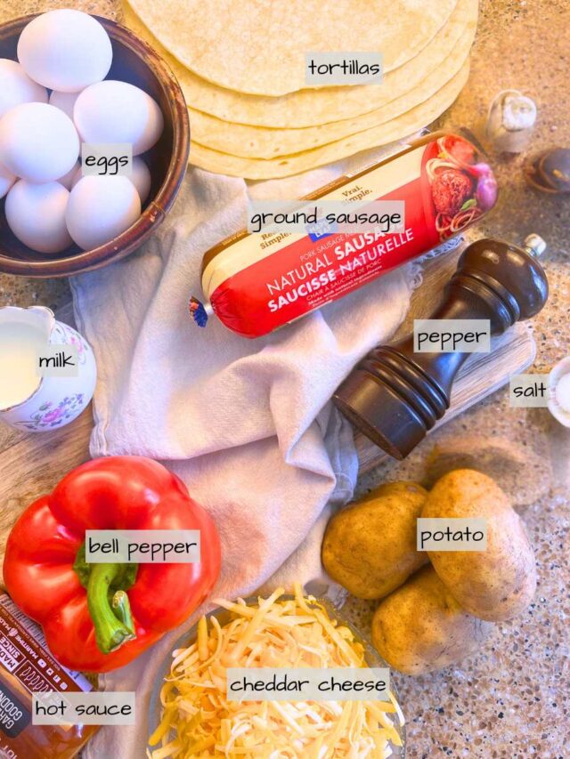 Easy Hearty Freezer Breakfast Wraps 🌯🍳 | Make-Ahead Meal Prep Breakfast ...