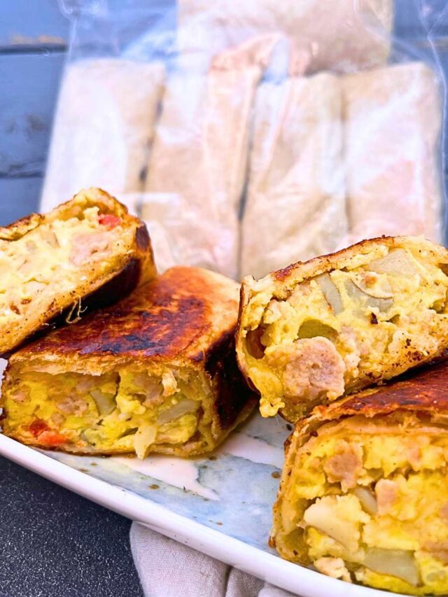 Easy Hearty Freezer Breakfast Wraps 🌯🍳 | Make-Ahead Meal Prep Breakfast ...